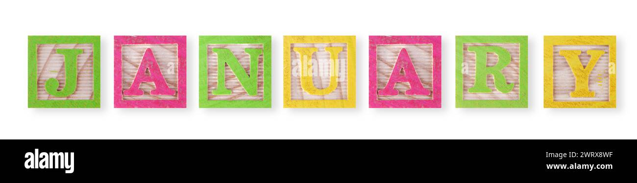 January sign Cut Out Stock Images & Pictures - Alamy