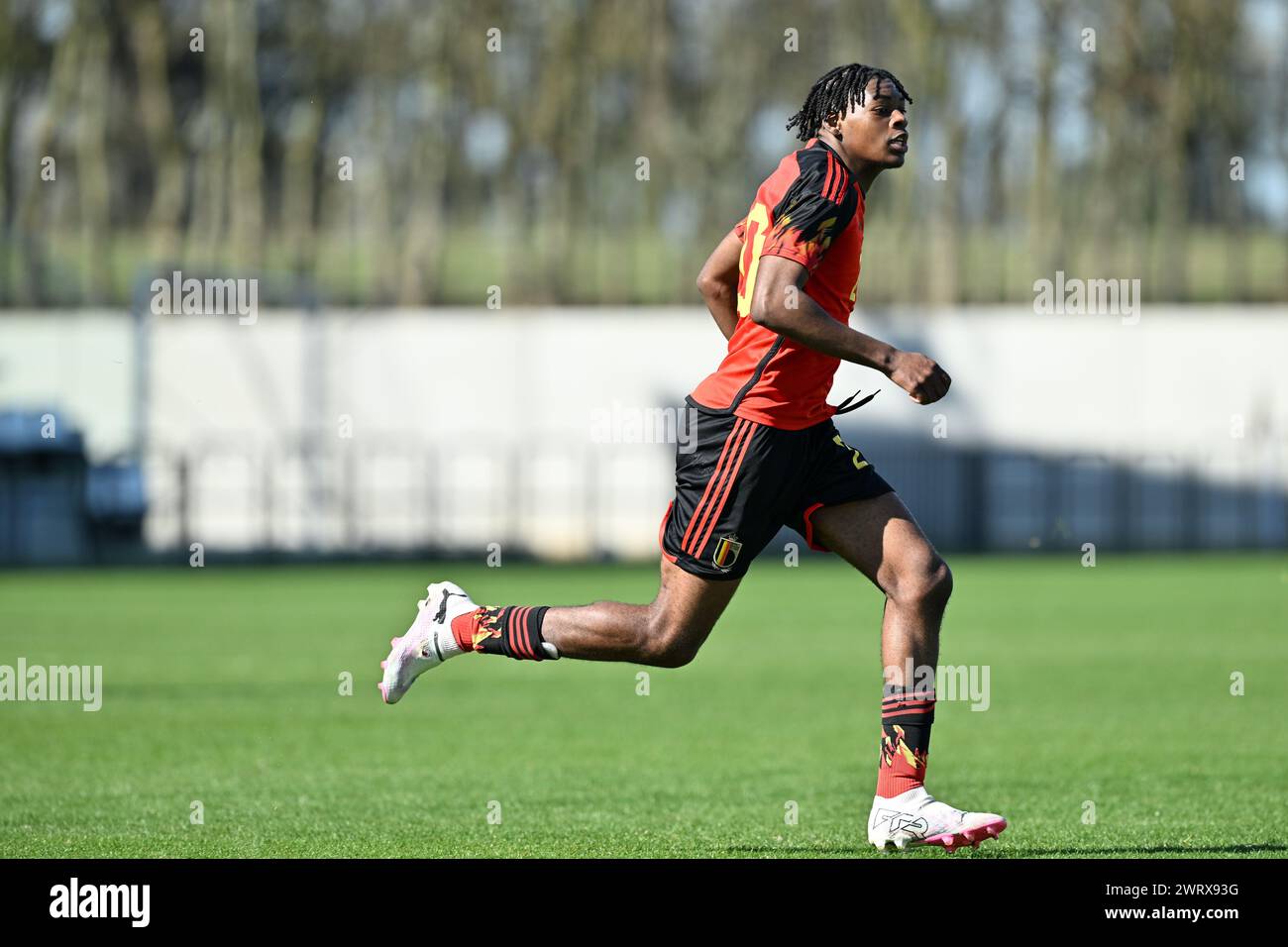 Rene Mitongo Muteba (20) of Belgium pictured during a friendly soccer ...