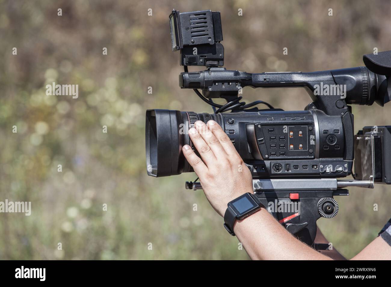 Videographer professional shooting record hi-res stock photography and ...