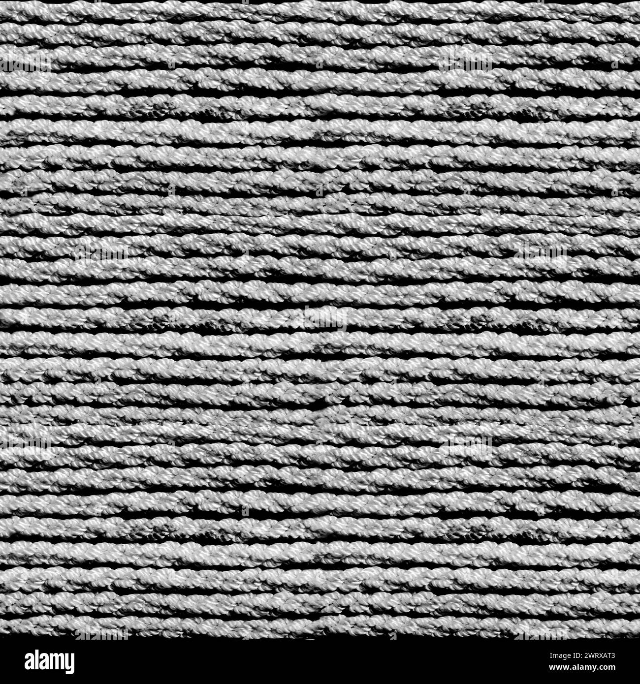 Seamless texture photo of white colored grayscale multiple ropes Stock ...