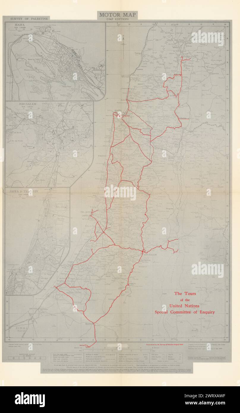 The Tours of the United Nations Special Committee of Enquiry. Palestine ...