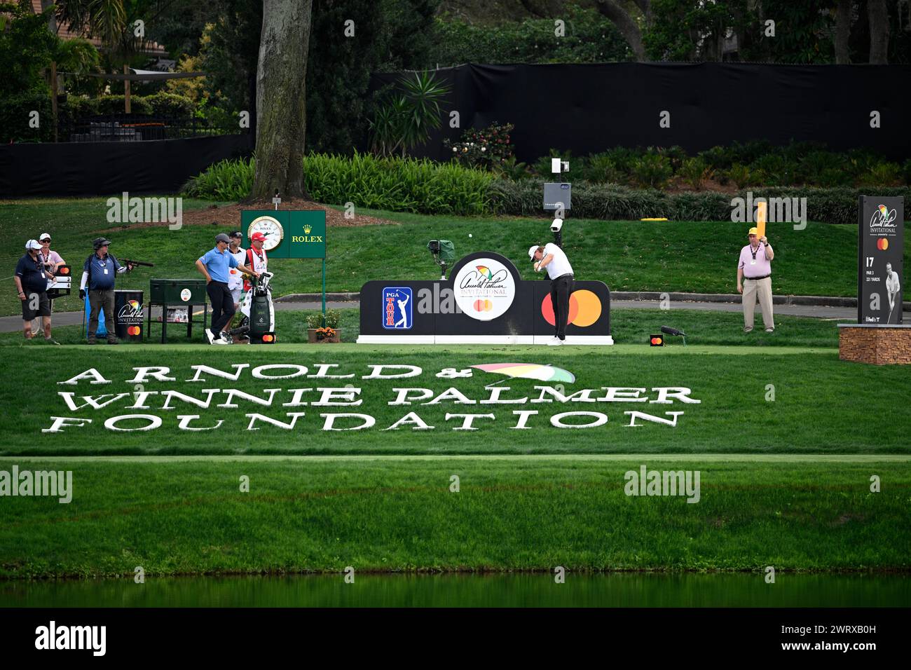 Sami Valimaki, of Finland, tees off on the 17th hole during the second ...
