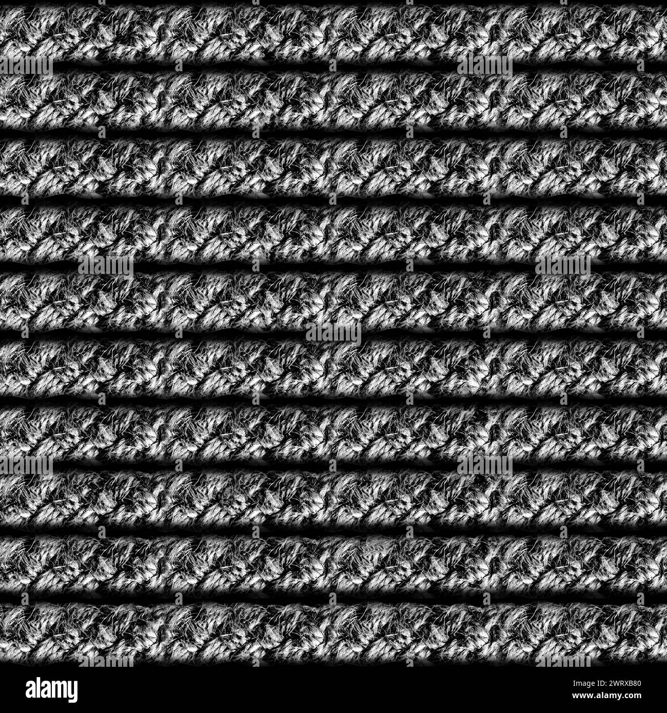 Seamless texture photo of grayscale multiple ropes Stock Photo - Alamy