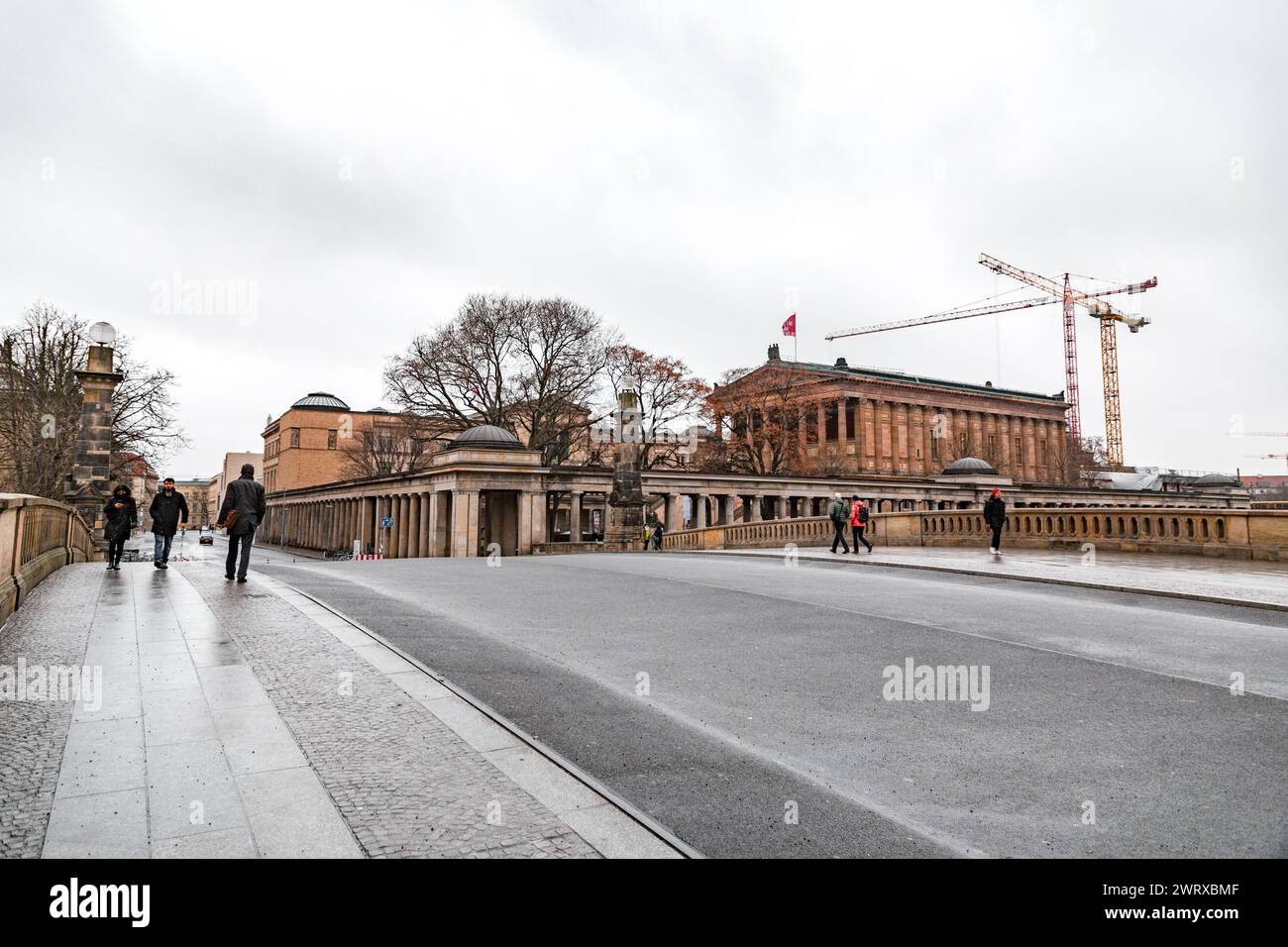 Berlin, Germany - 16 DEC 2021: Friedrichs Bridge is a bridge in Berlin ...