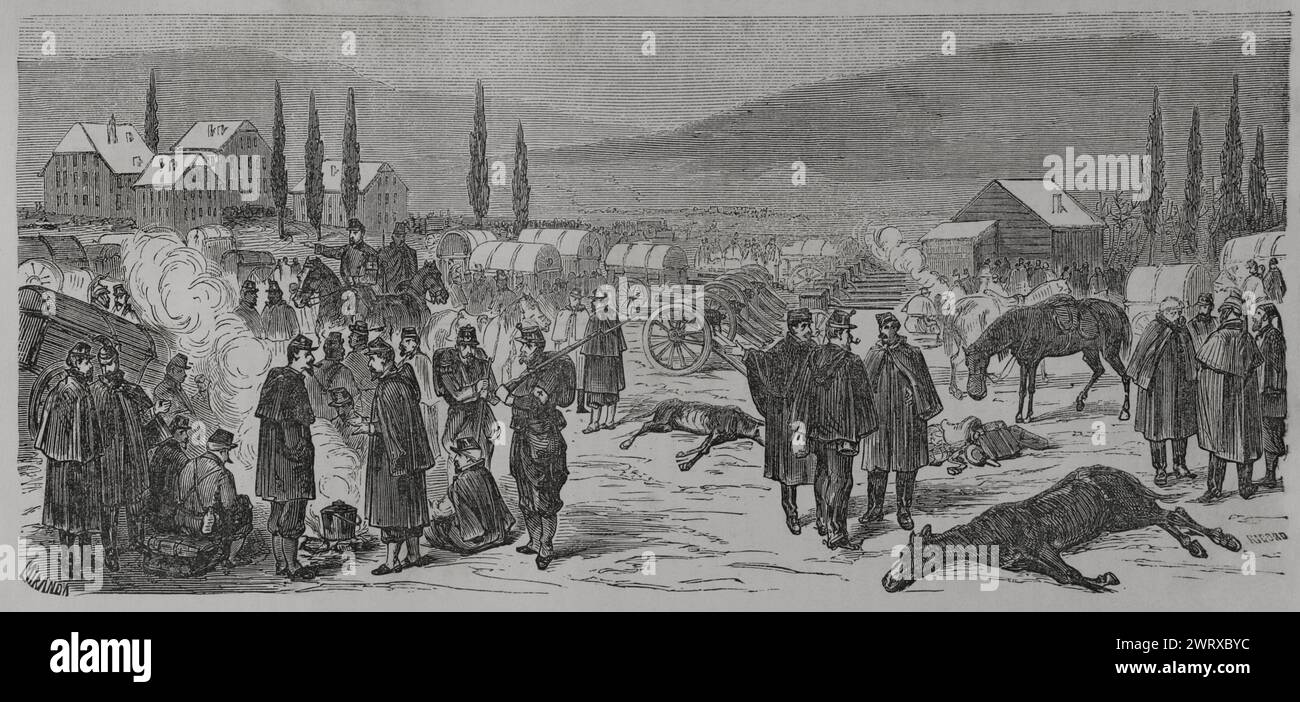 Franco prussian war 1870 1871 prussian artillery hi-res stock ...