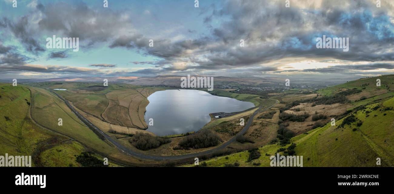 East pit open cast mine now known as Cwmllynfell Lake lies between the ...