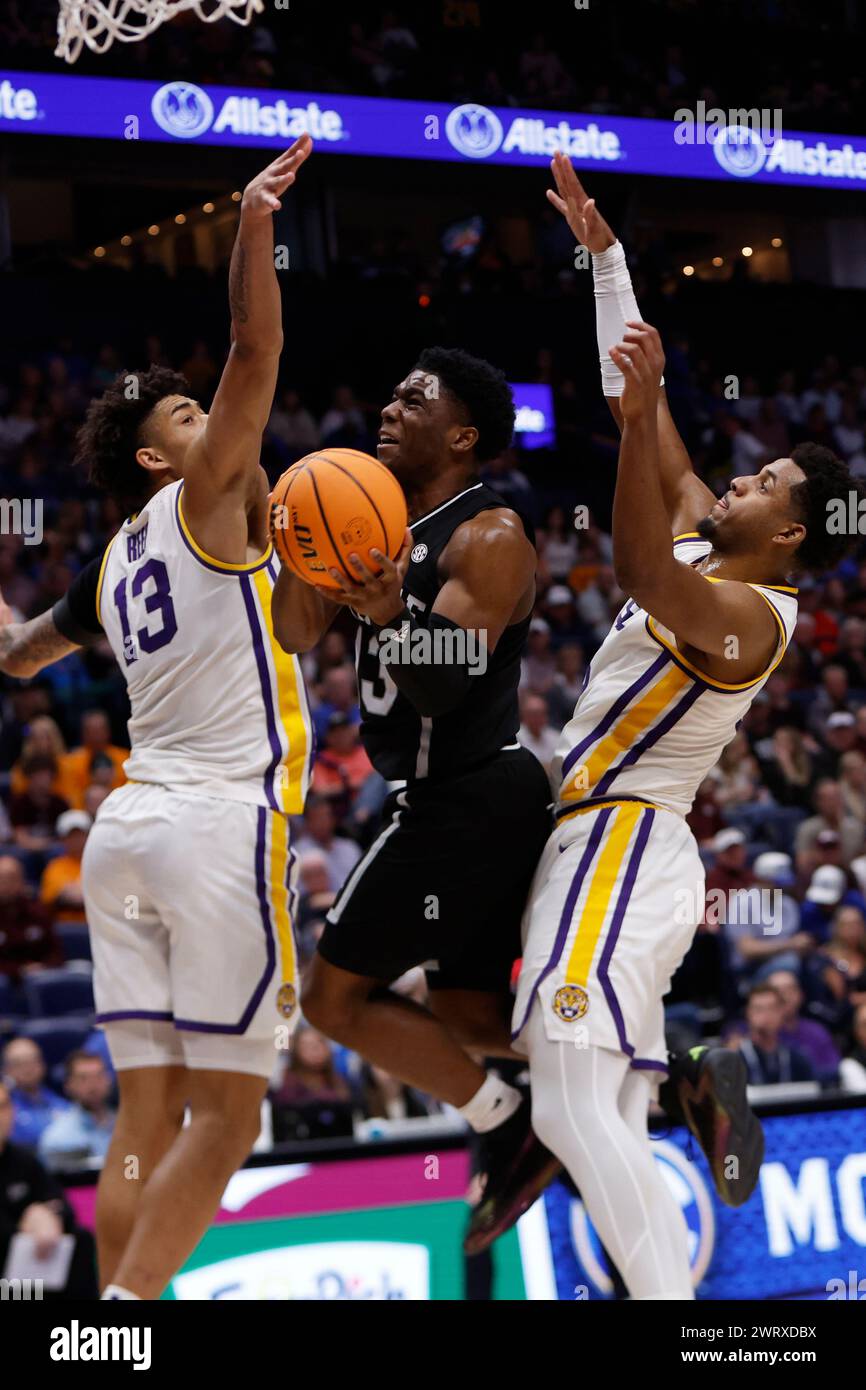 NASHVILLE, TN - MARCH 14: Mississippi State Bulldogs guard Josh Hubbard ...