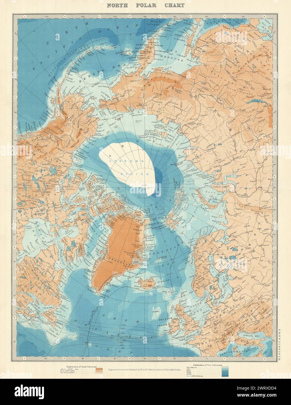 ARCTIC. Show's Peary claim to have reached North Pole. JOHNSTON 1913 ...