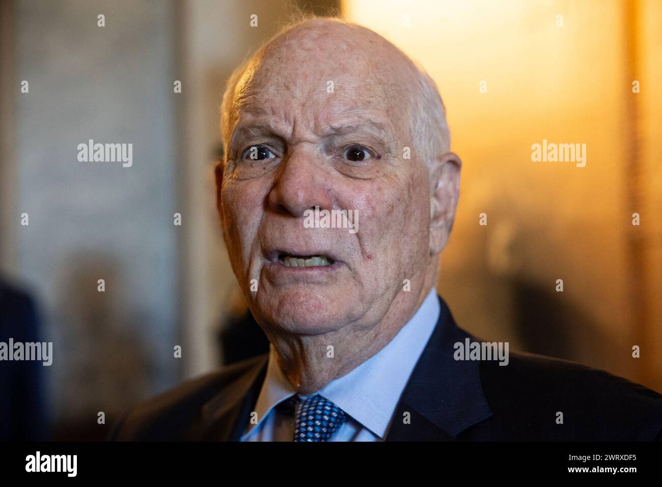 Senate Foreign Relations Committee Chair Ben Cardin (D-Md.) speaks with ...