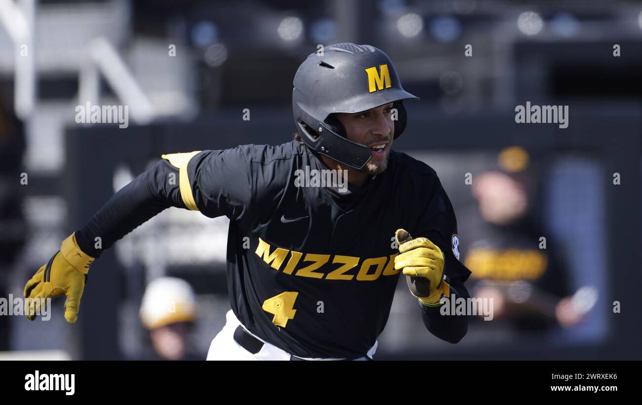 Missouri's Matthew Garcia (4) during an NCAA college baseball game on ...