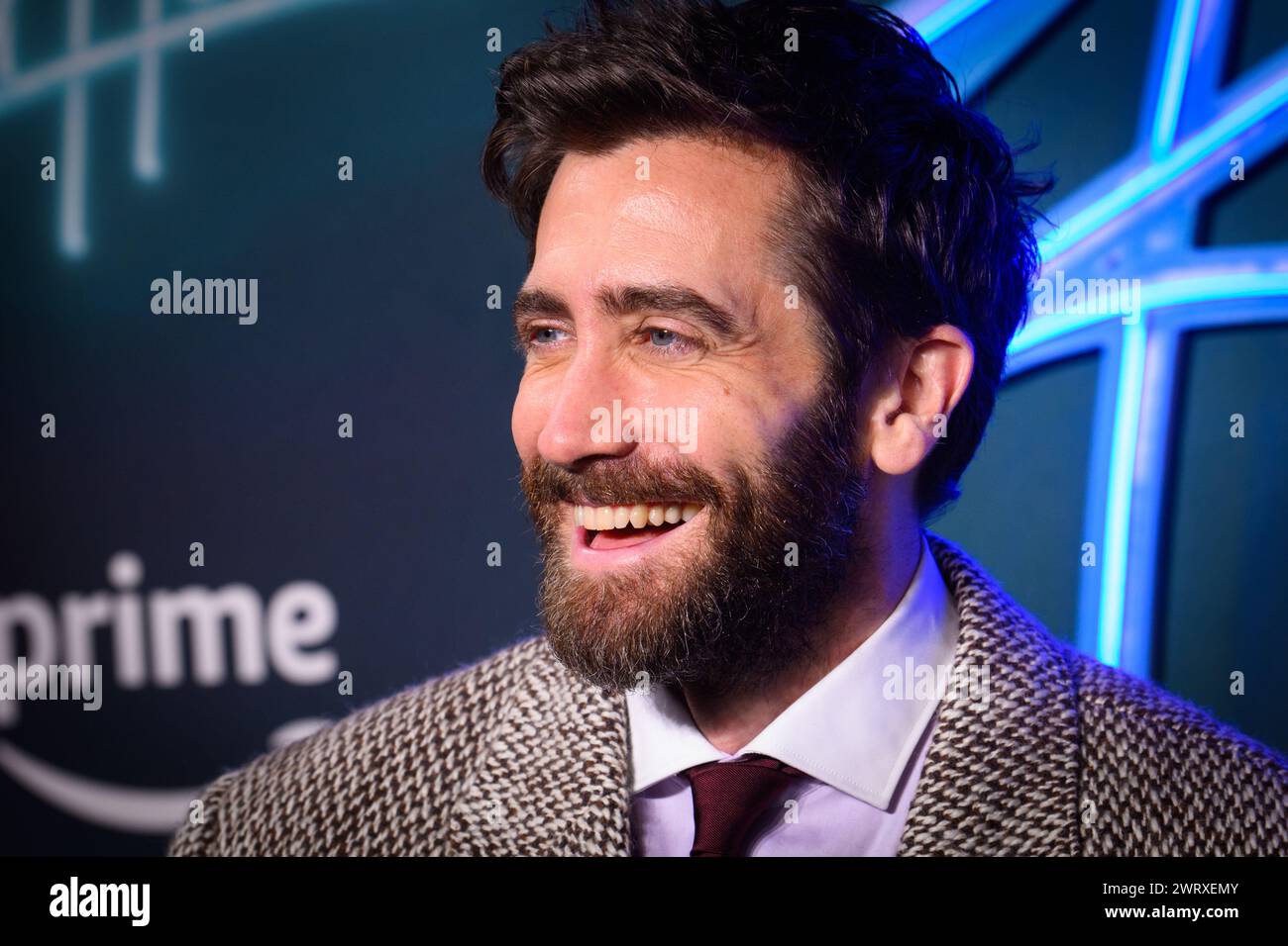 London, UK. 14 March 2024. Jake Gyllenhaal attending a screening for Road House at the Curzon ...
