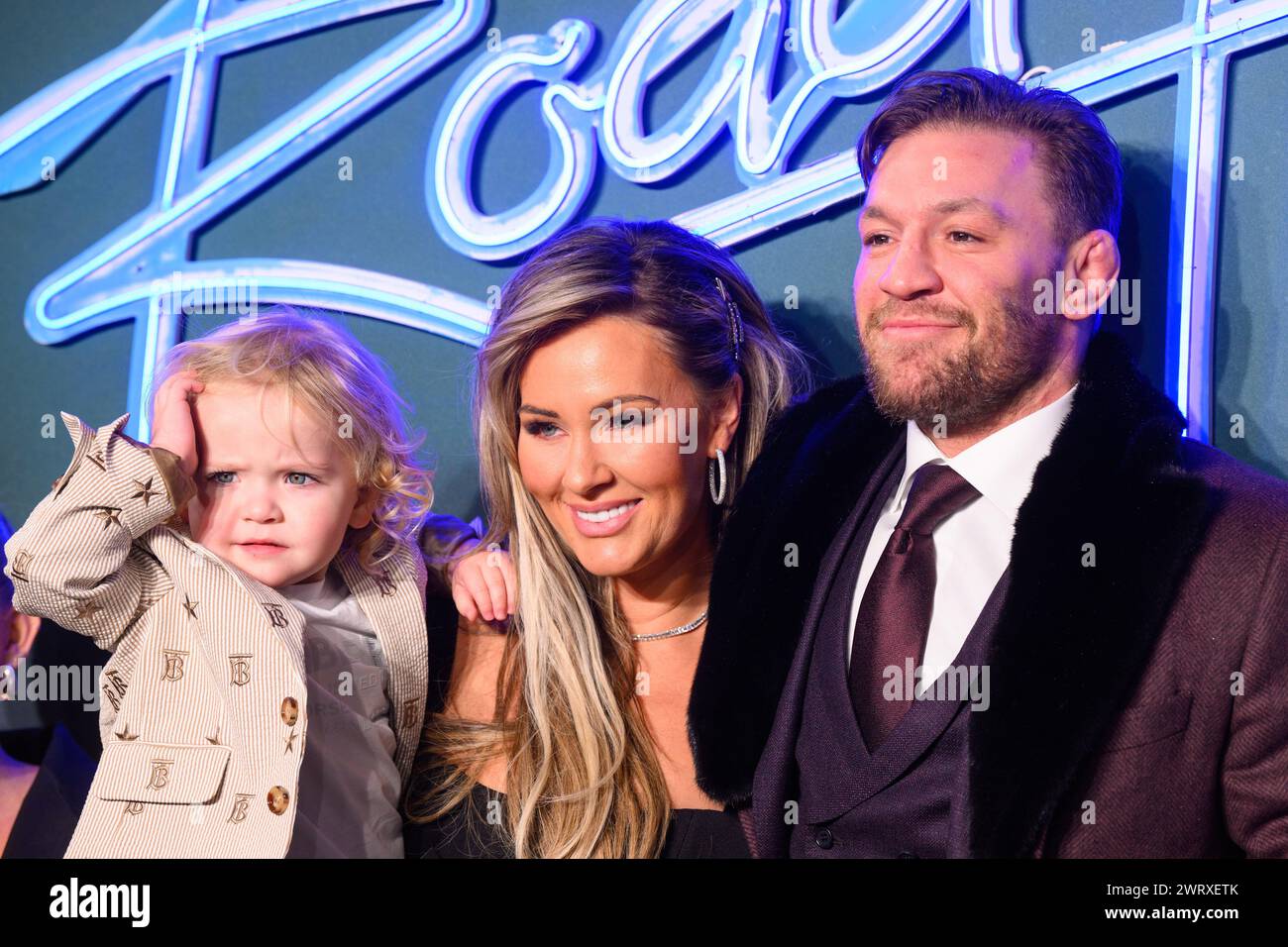 London, UK. 14 March 2024. Conor McGregor and Dee Devlin attending a ...