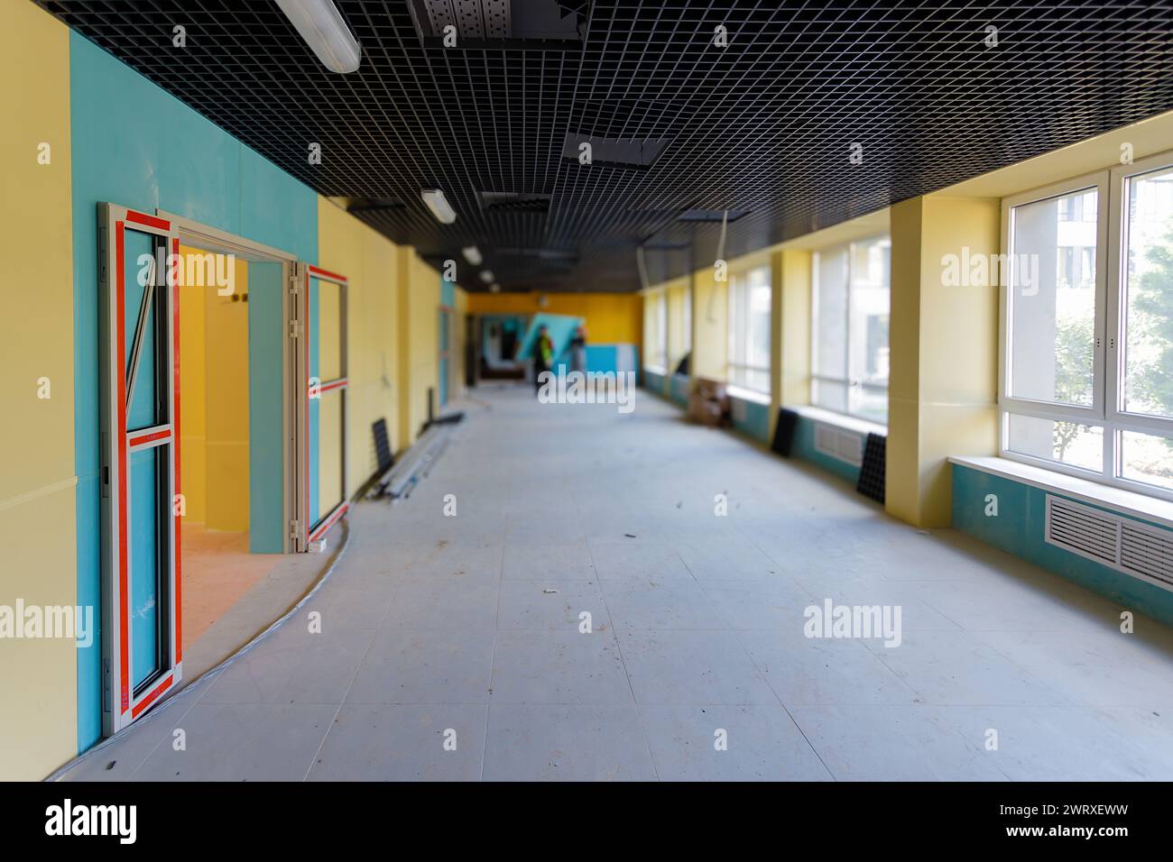 Renovation of the school premises. Process for under construction ...