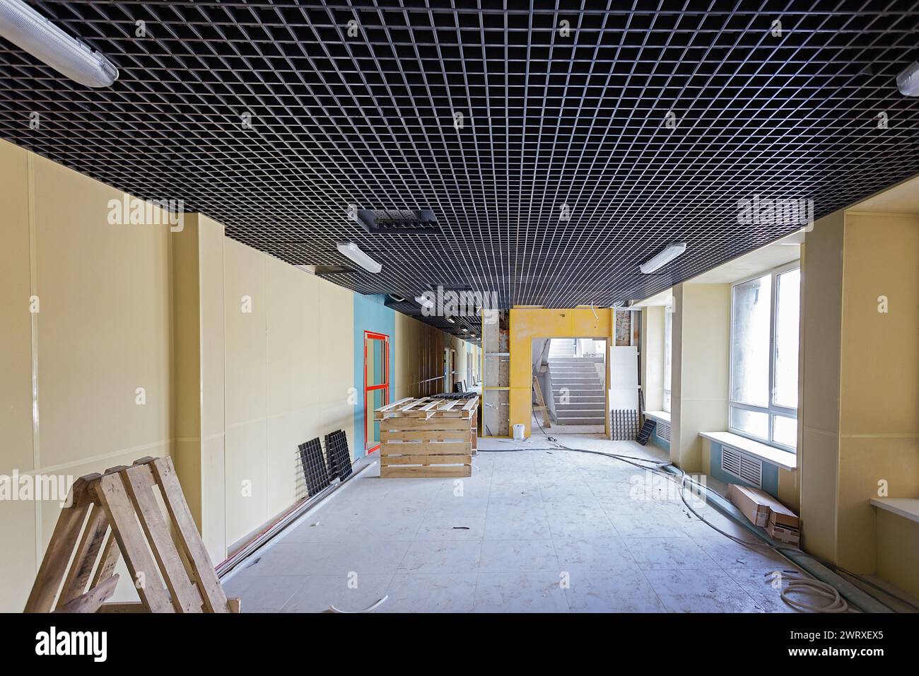 Renovation of the school premises. Process for under construction ...