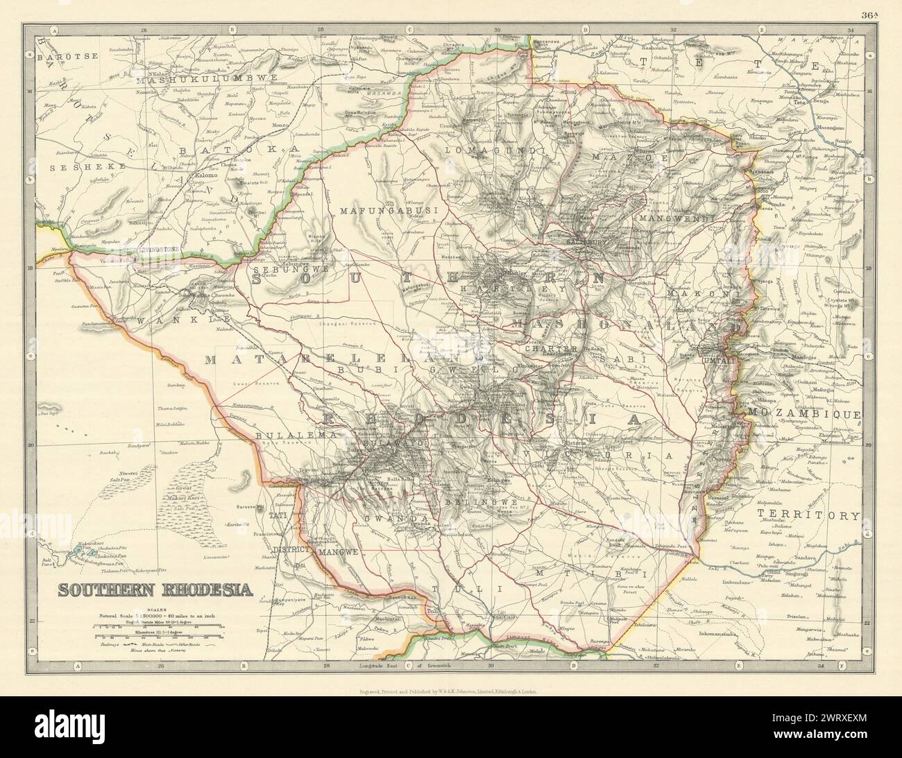 SOUTHERN RHODESIA (now Zimbabwe). Salisbury/Harare. Railways. JOHNSTON ...