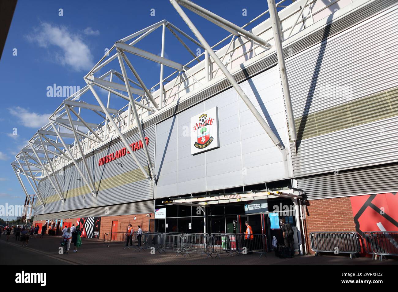 Exterior of stadium with fans Northern Ireland v Norway UEFA Women's ...