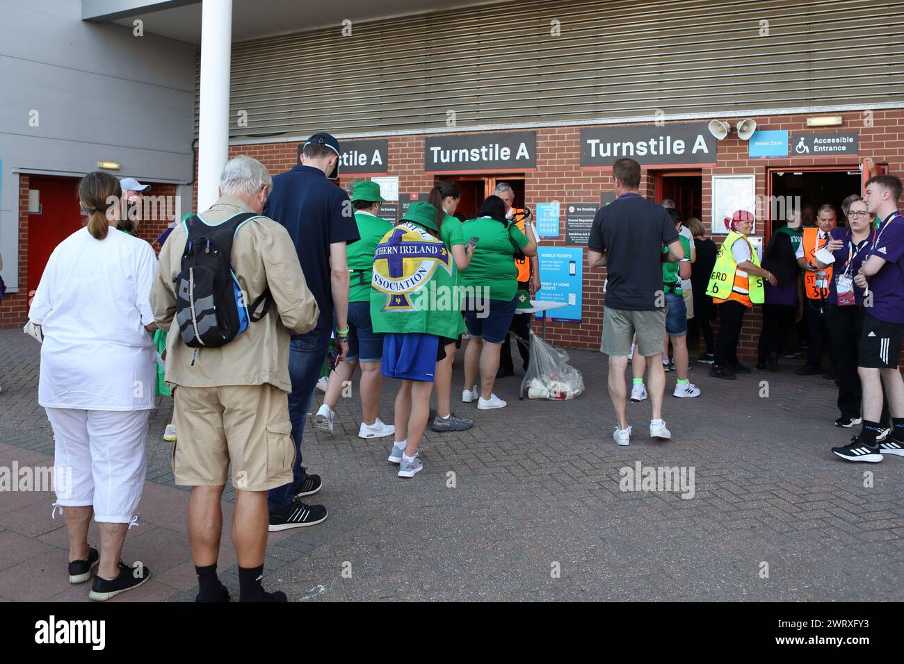 Football turnstile hi-res stock photography and images - Alamy