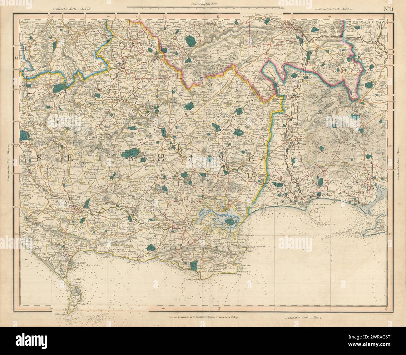 Jurassic coast map for dorset hi-res stock photography and images - Alamy