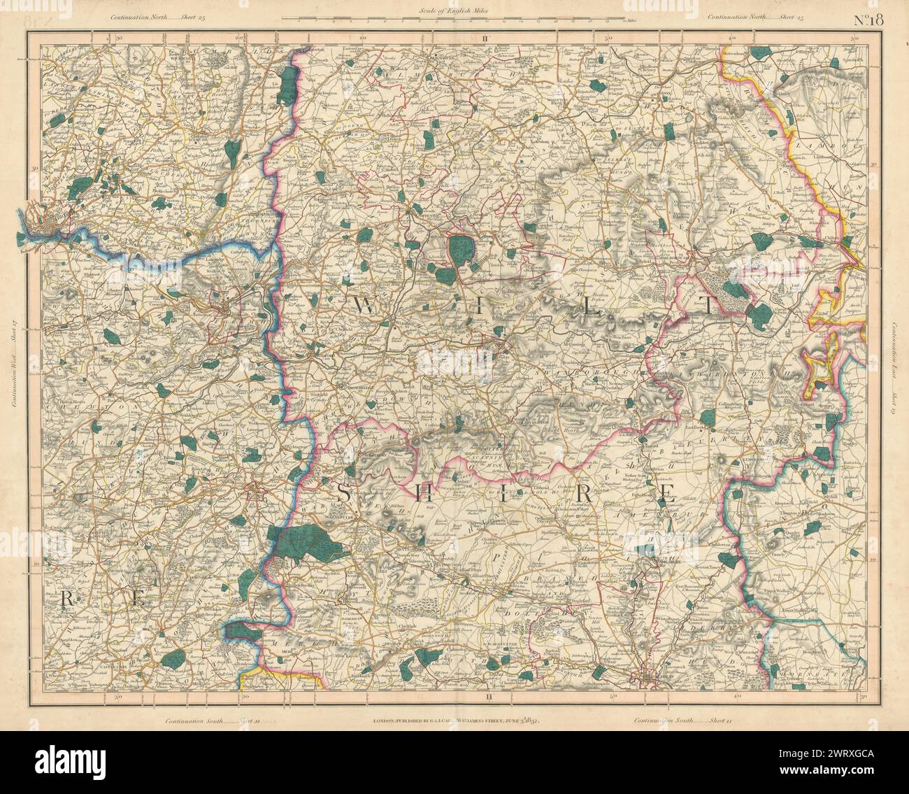 Map of north somerset hi-res stock photography and images - Alamy