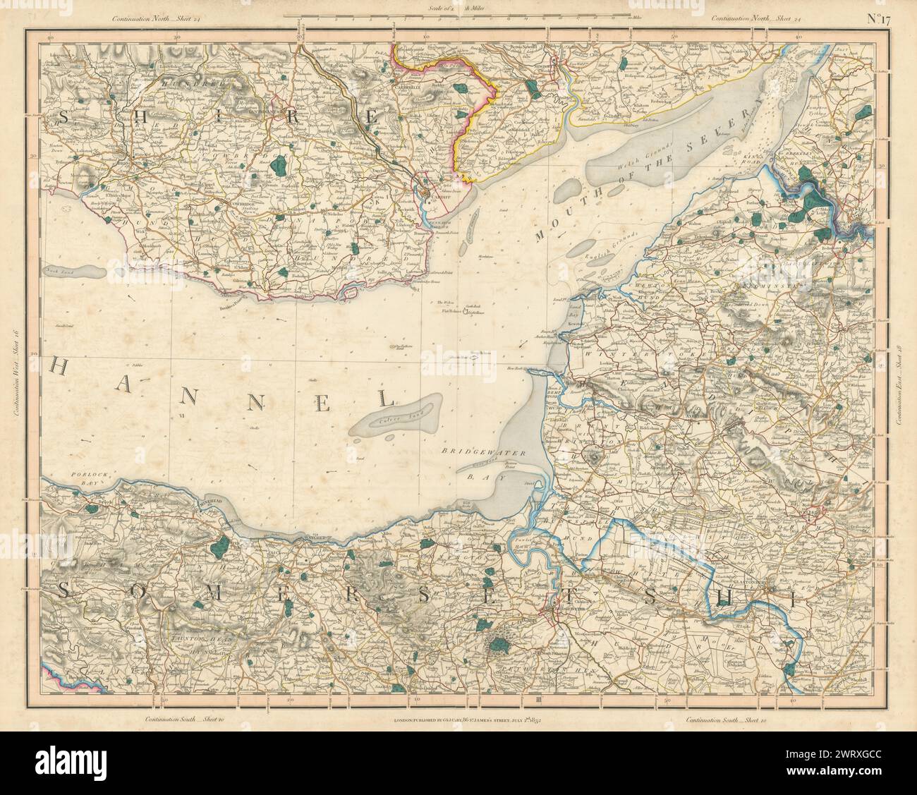Map of north somerset hi-res stock photography and images - Alamy