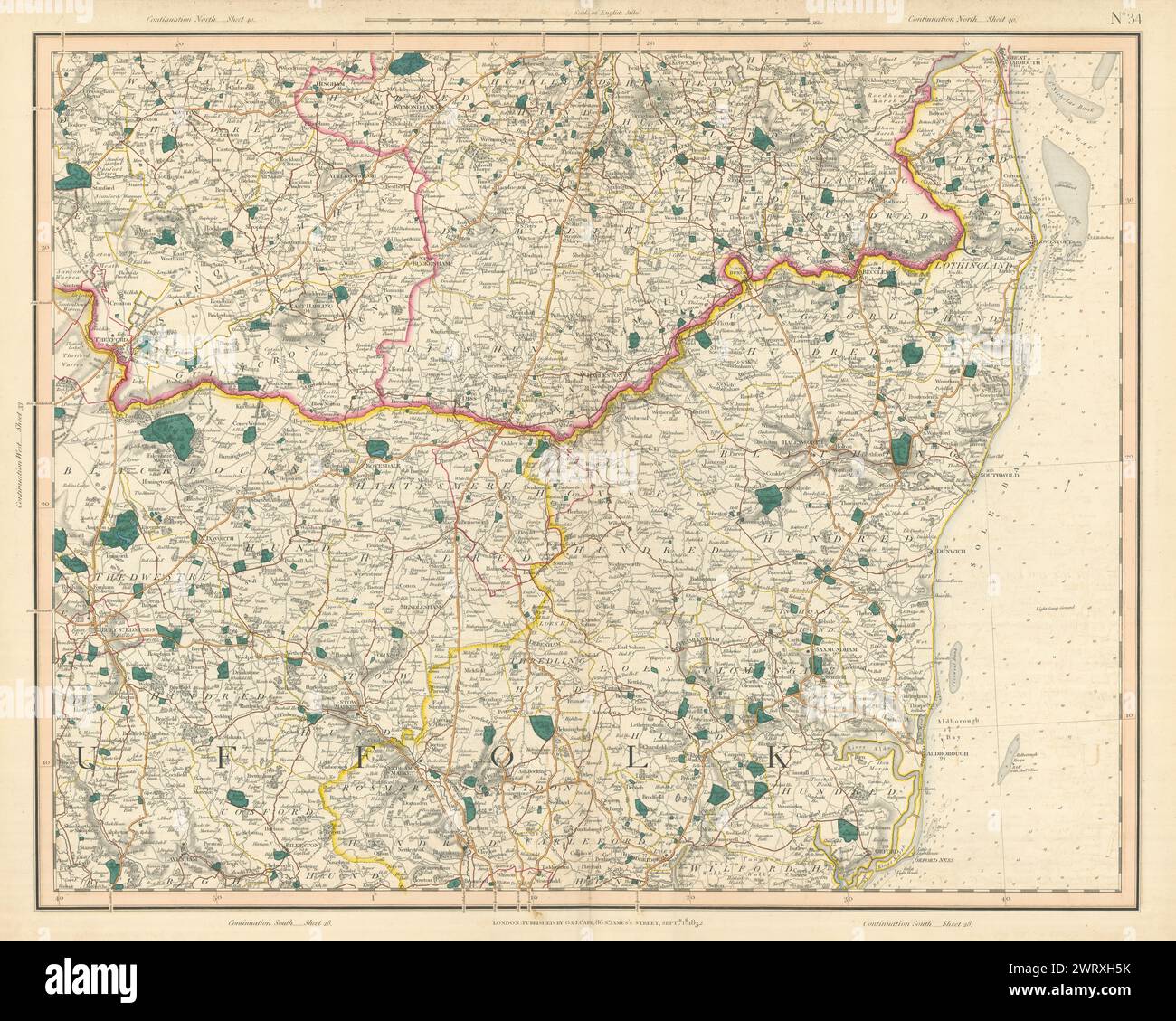 SUFFOLK COAST & HEATHS. Southern Norfolk Broads. Deben Stowmarket. CARY ...