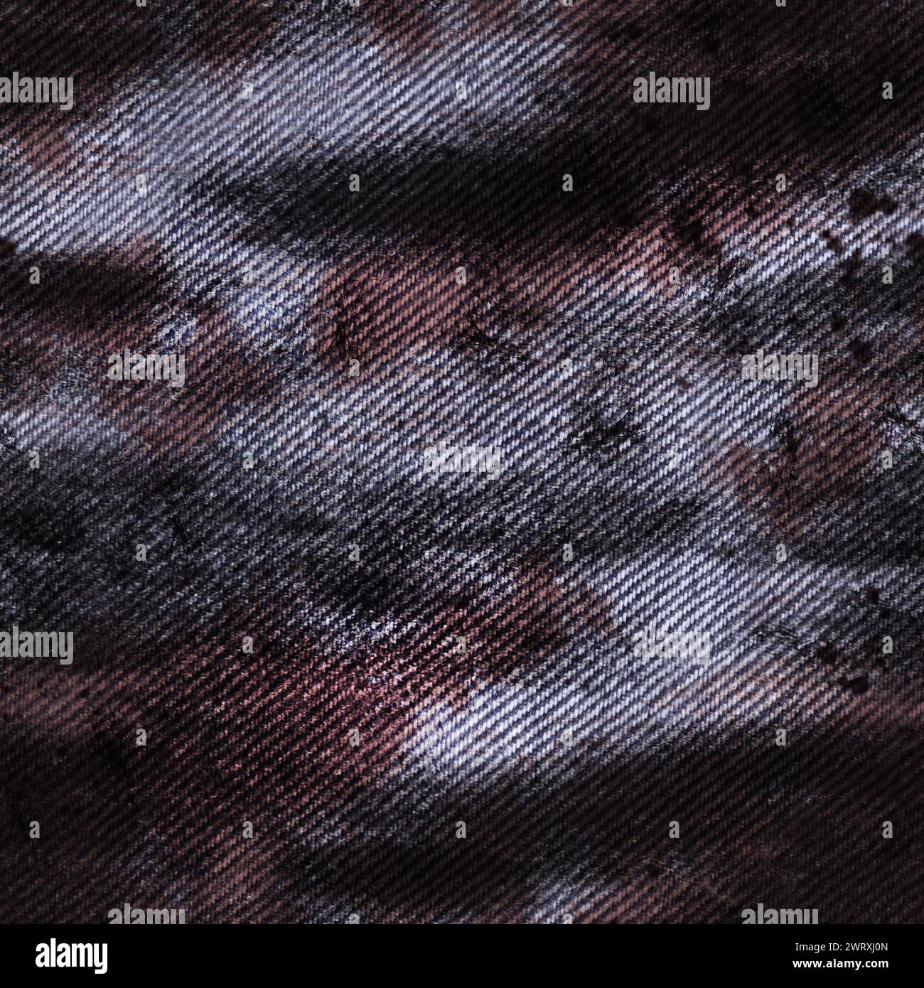 Seamless texture photo of blue colored burned and blood soaked denim or ...