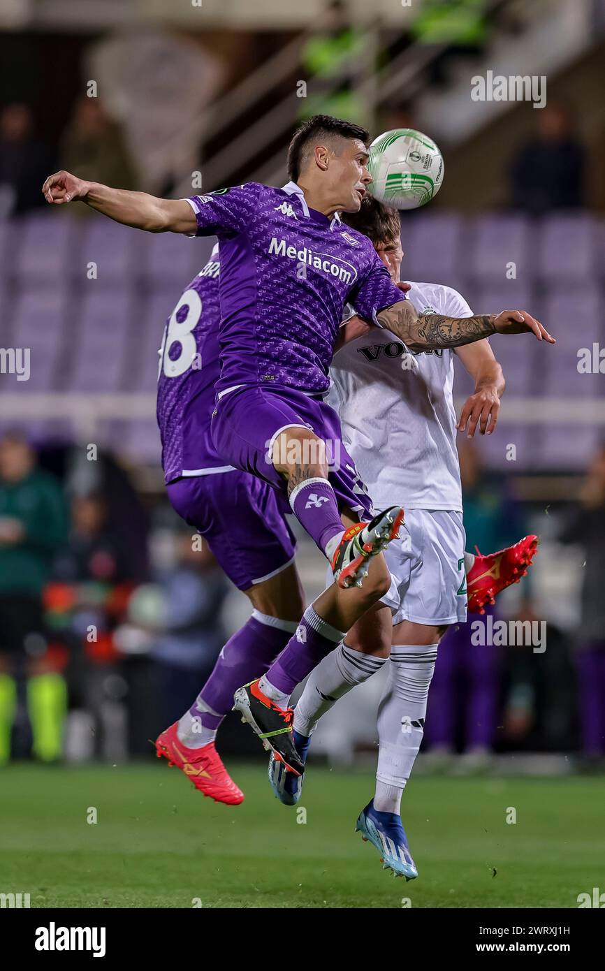 Lucas Martinez Quarta (Fiorentina) Ilay Feingold (Maccabi Haifa ...