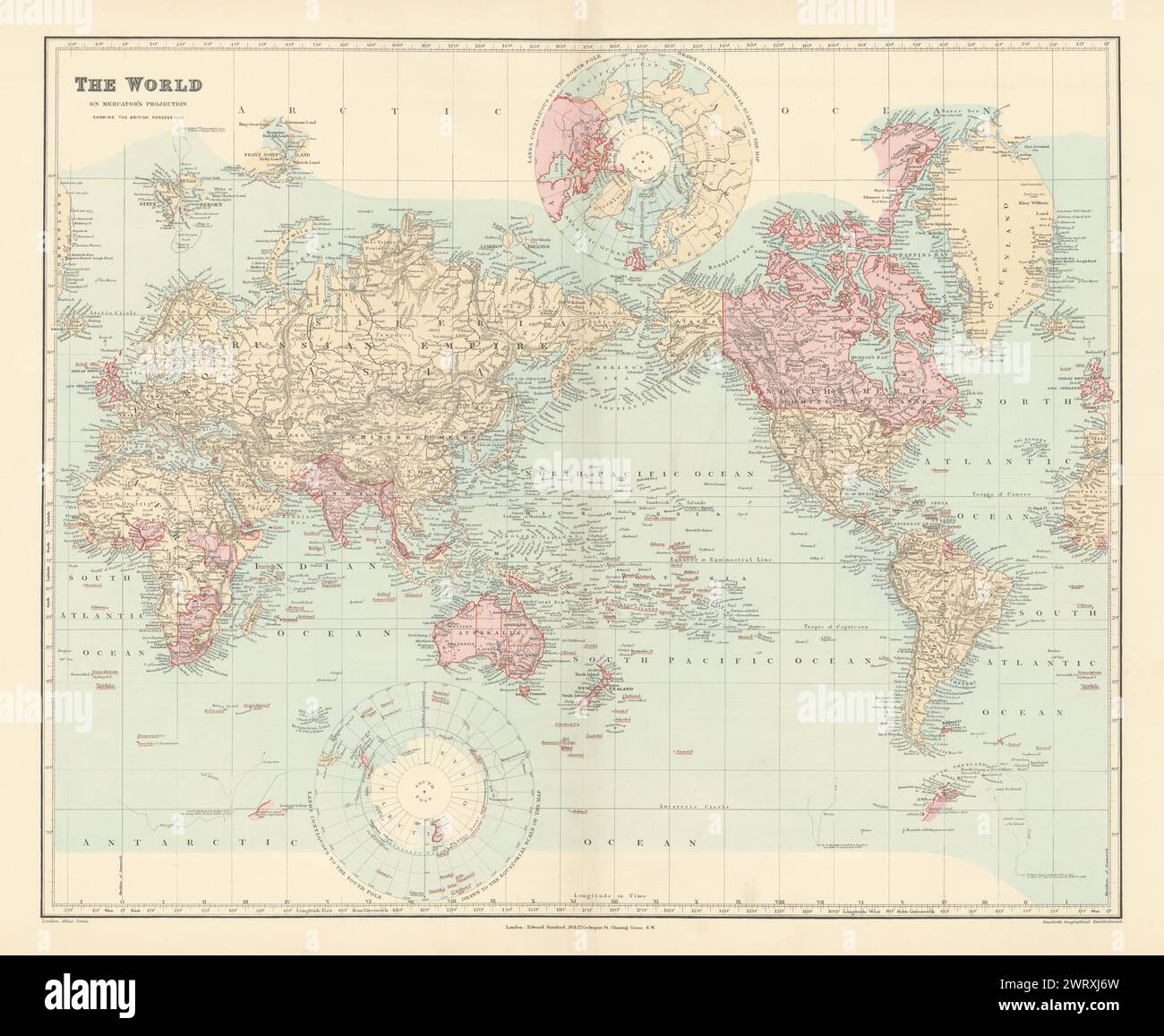 British empire map 19th century hi-res stock photography and images - Alamy