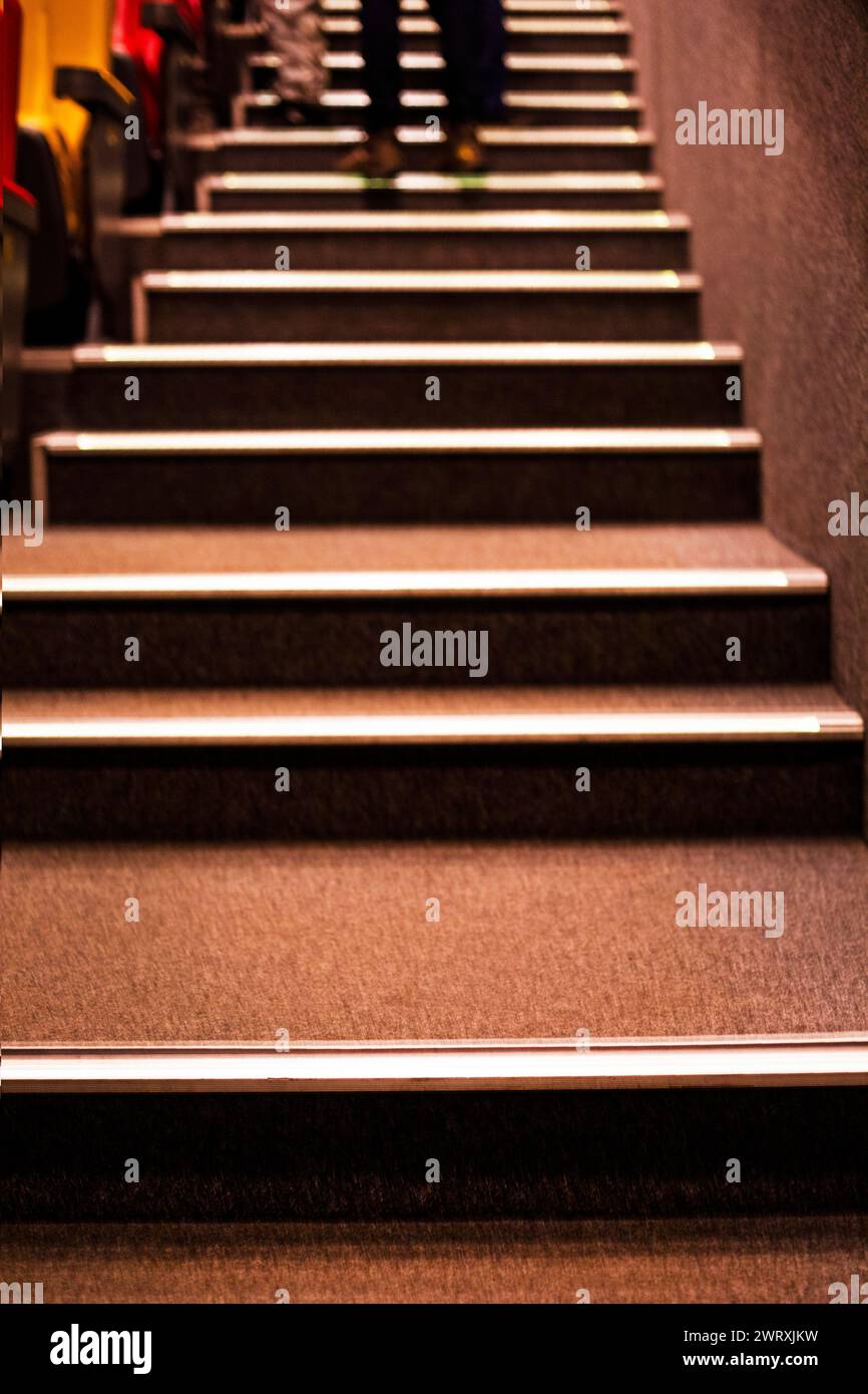 Stairs to cinema entrance hi-res stock photography and images - Alamy