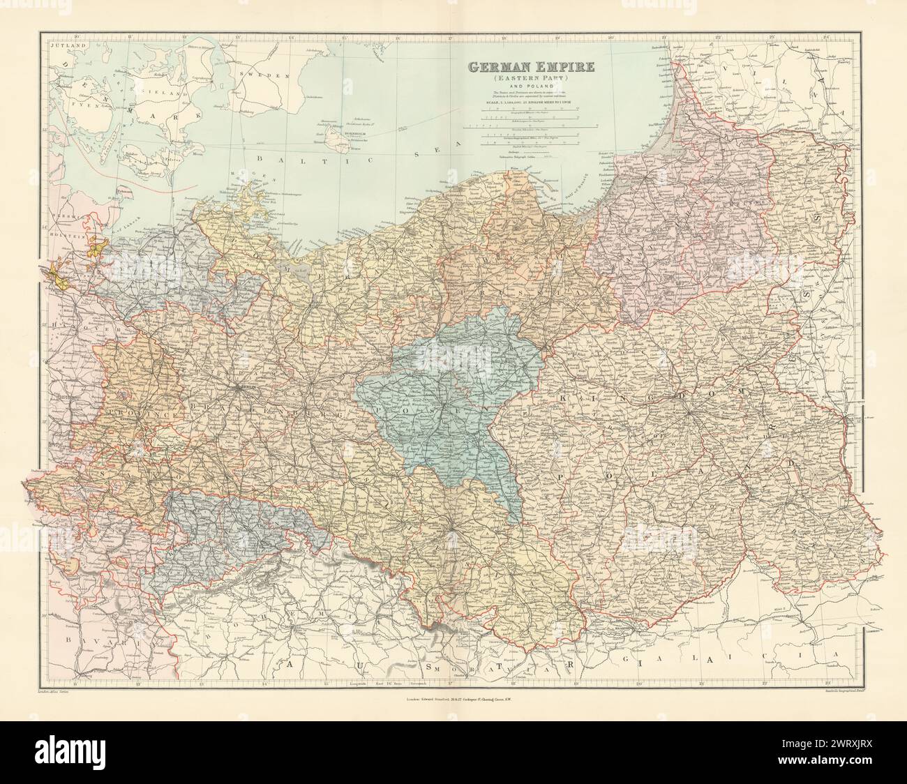 German empire map hi-res stock photography and images - Alamy