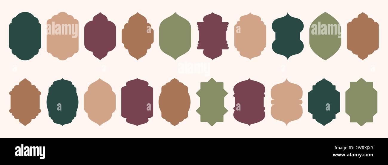 Islamic shape of door or window silhouette Arabic arch. Big collection ...