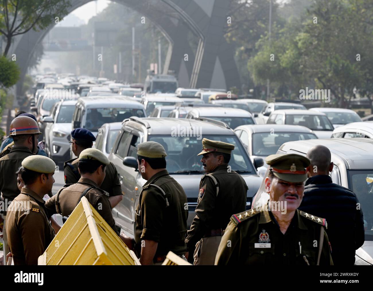NEW DELHI, INDIA - MARCH 14: Delhi police and Gautam Buddha Nagar ...