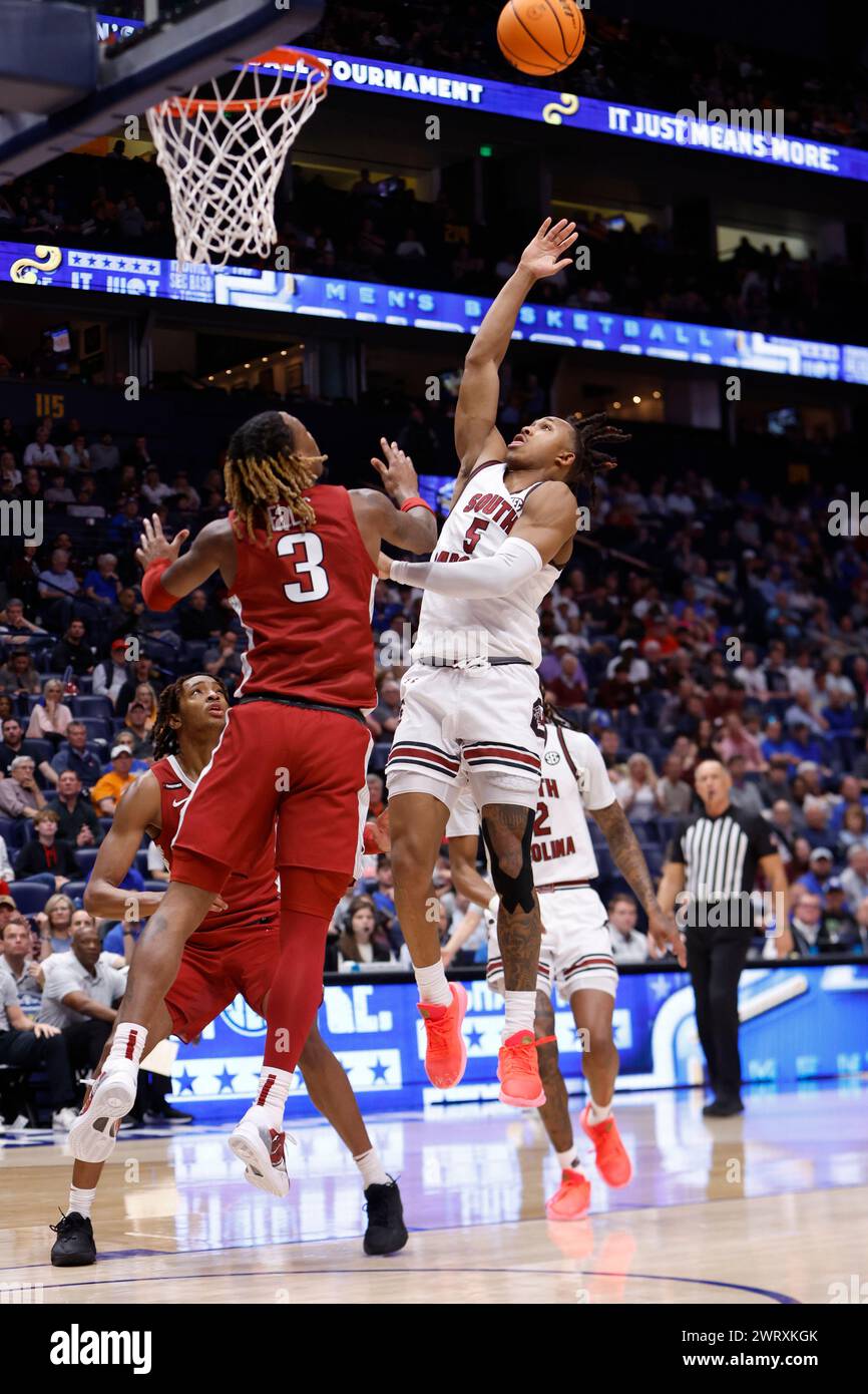 NASHVILLE, TN - MARCH 14: South Carolina Gamecocks guard Meechie ...