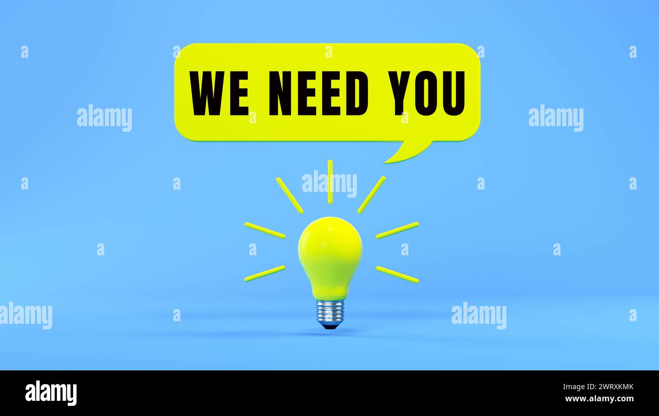we need you Stock Photo - Alamy