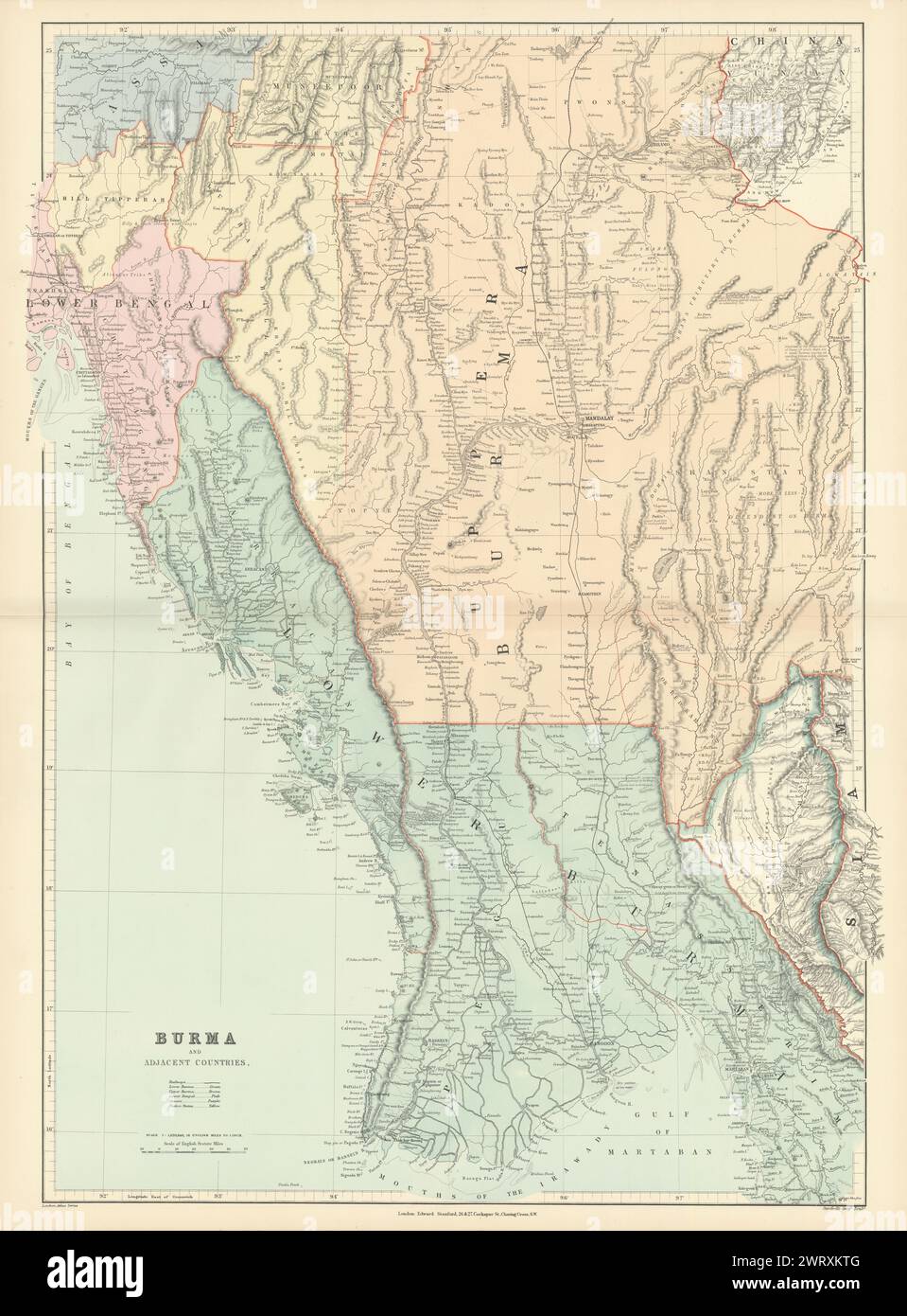 Map of assam hi-res stock photography and images - Alamy
