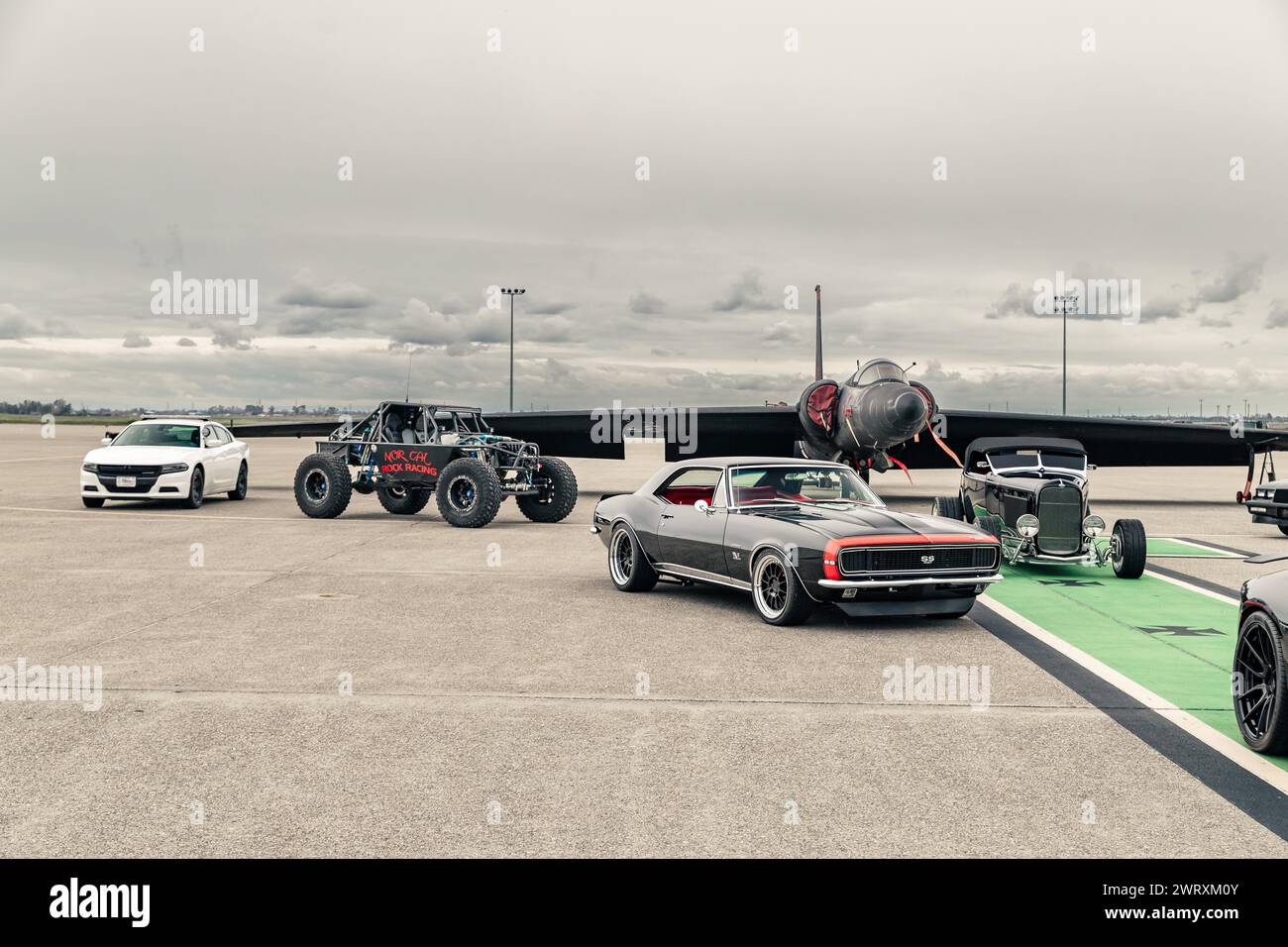 An illustration made promoting the Beale Auto Expo Stock Photo - Alamy