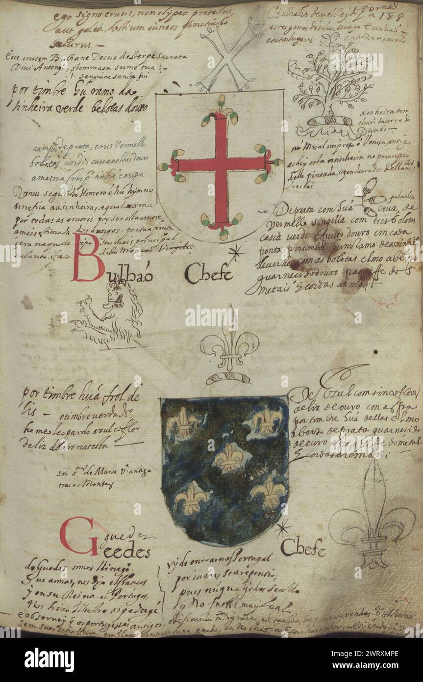 Bulbao and Geedes Coat of Arms Stock Photo - Alamy
