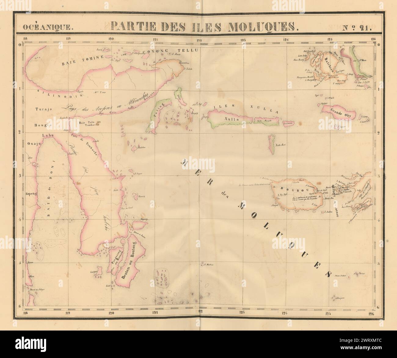 Moluques map hi-res stock photography and images - Alamy