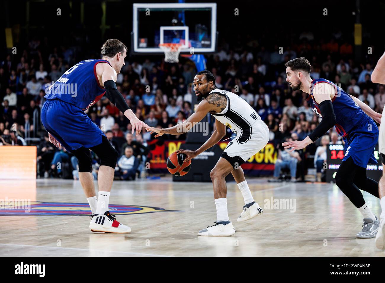 Kevin Punter of Partizan Mozzart Bet Belgrade in action during the ...