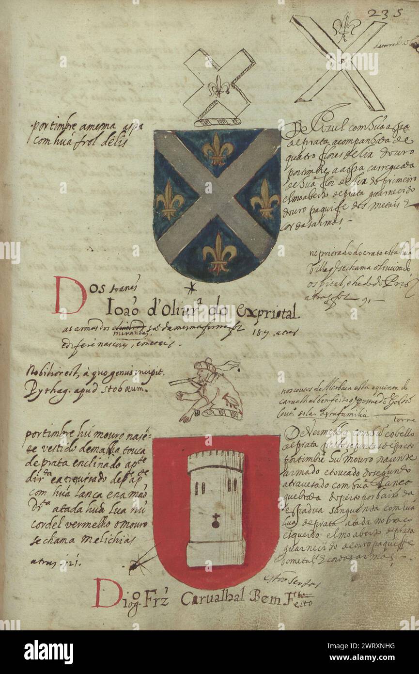 Carvalhal Bem Feito Coat of Arms Stock Photo - Alamy