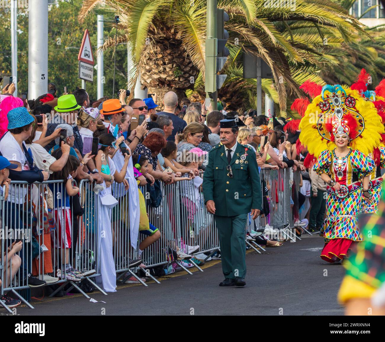 SANTA CRUZ DE TENERIFE, SPAIN - FEBRUARY 13, 2024: The Coso parade ...