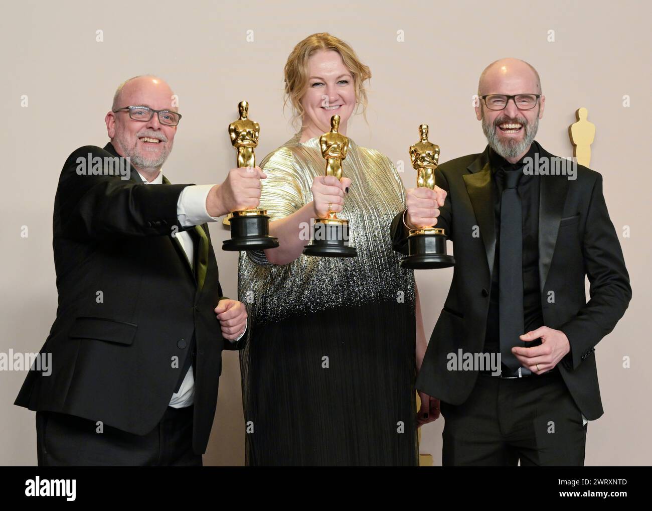 March 10, 2024, Hollywood, California, U.S.: (L-R) Mark Coulier, Nadia ...