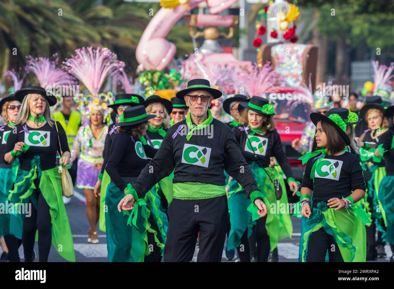 SANTA CRUZ DE TENERIFE, SPAIN - FEBRUARY 13, 2024: The Coso parade ...