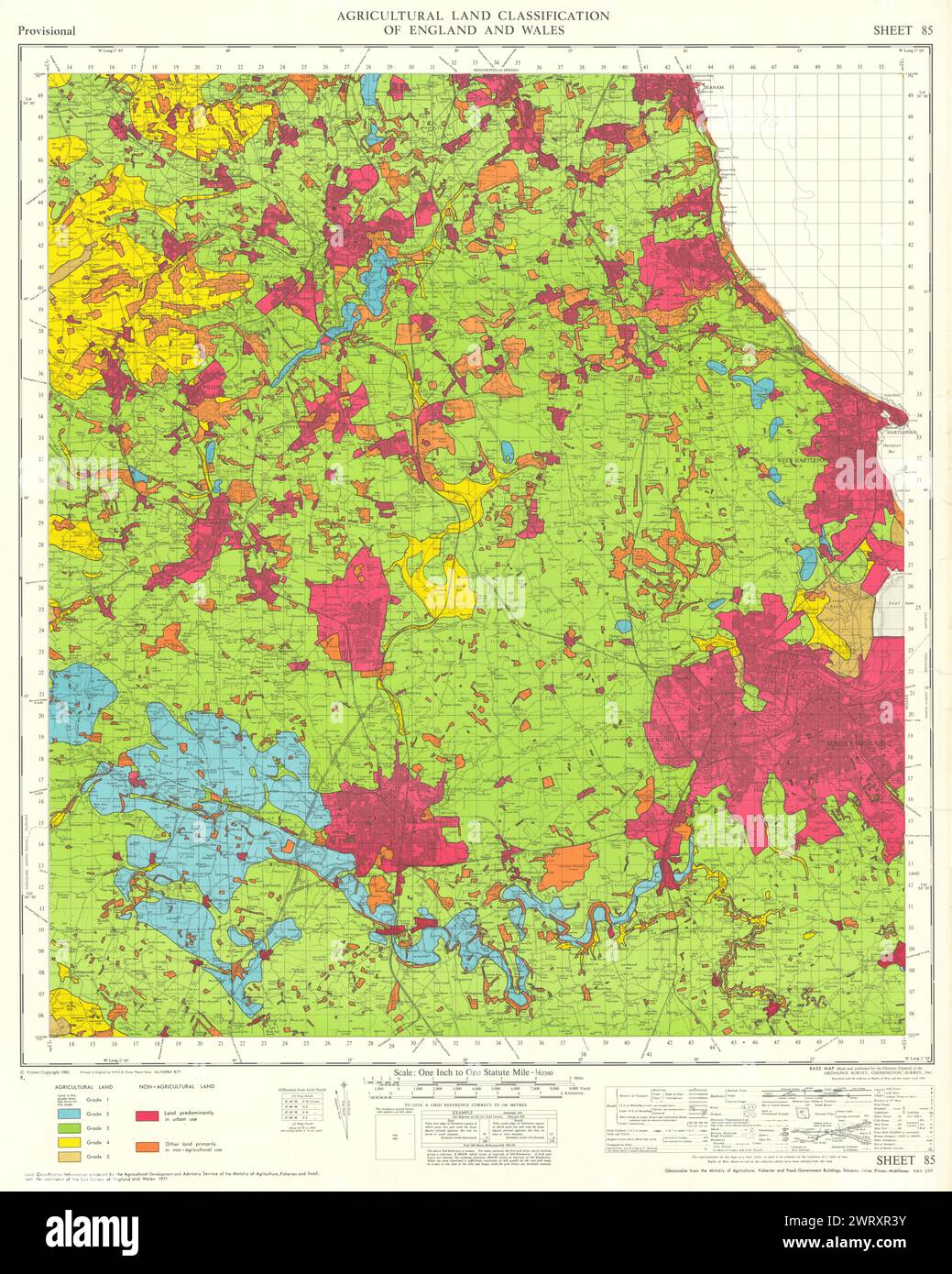 Agricultural Land Classification 85 Durham Plateau & Tees Lowlands 1971 ...