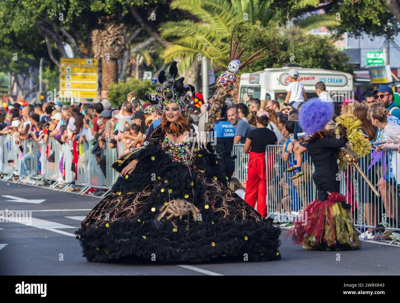 SANTA CRUZ DE TENERIFE, SPAIN - FEBRUARY 13, 2024: The Coso parade ...