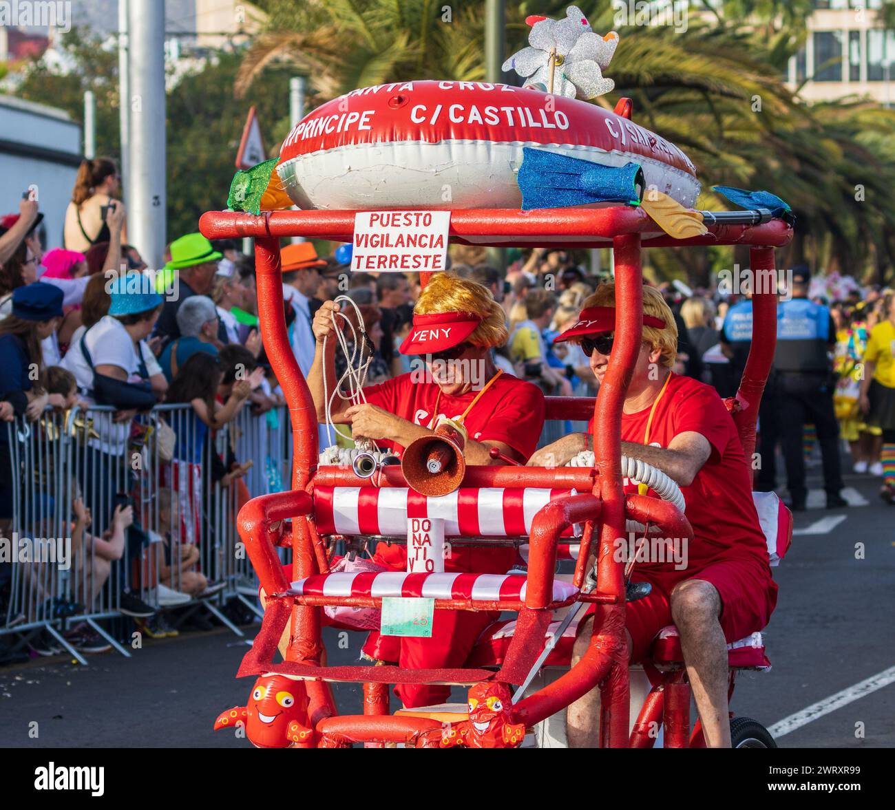 SANTA CRUZ DE TENERIFE, SPAIN - FEBRUARY 13, 2024: The Coso parade ...