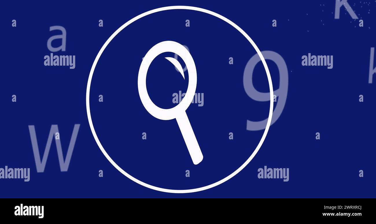 Connections magnifying glass on hi-res stock photography and images - Alamy