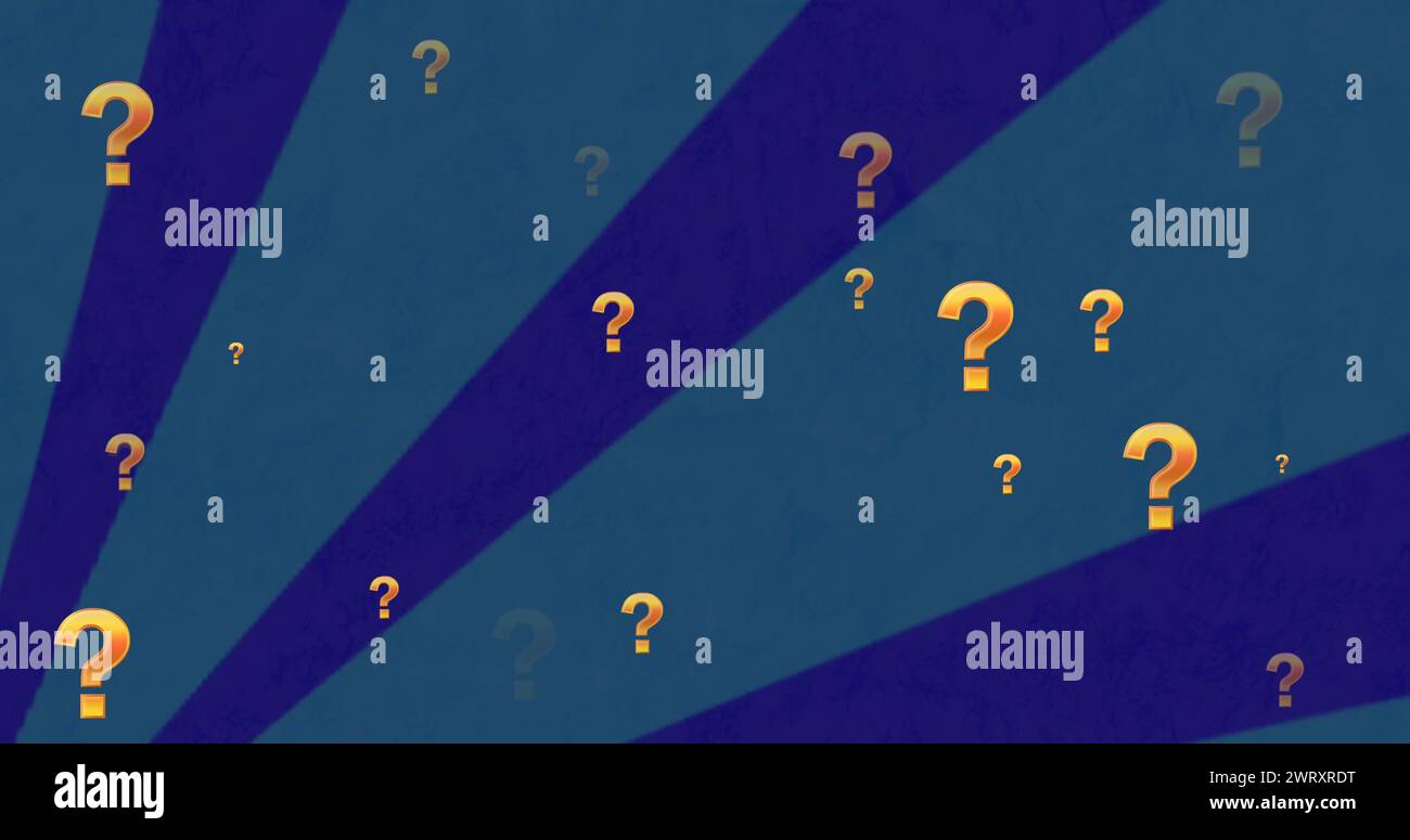 Image of question marks over national mentoring month Stock Photo - Alamy