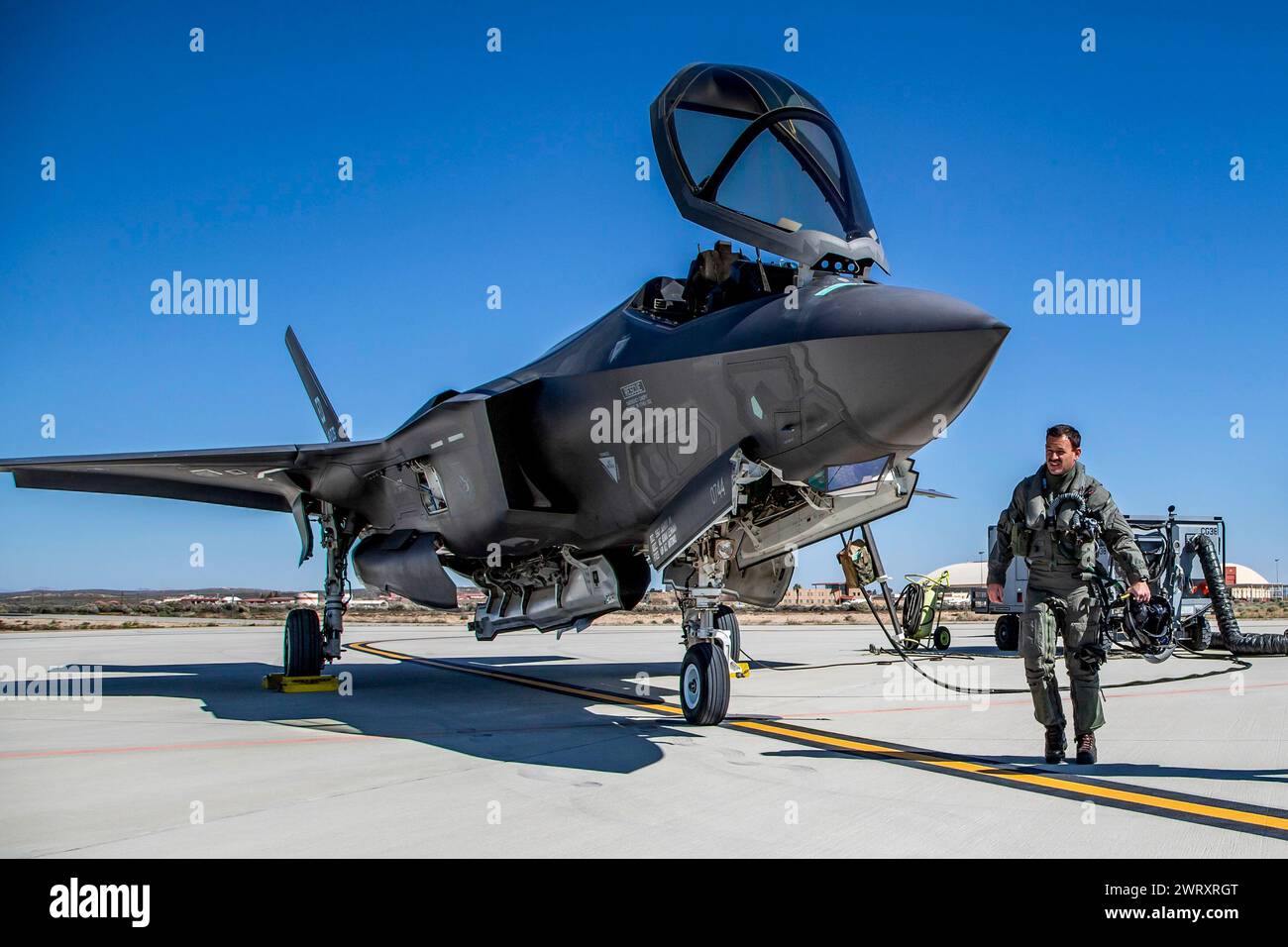 Lt. Col. Jonathan Bearce, an F-35 test pilot with the 370th Flight Test ...