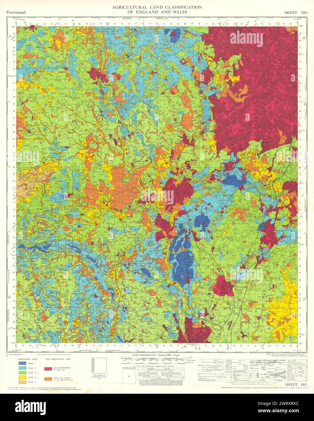 Agricultural Land Classification 130 Mid Severn Plateau Avon Vales Teme ...